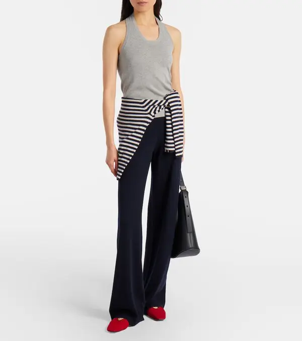 Extreme Cashmere Jerry Cotton And Cashmere Jersey Top