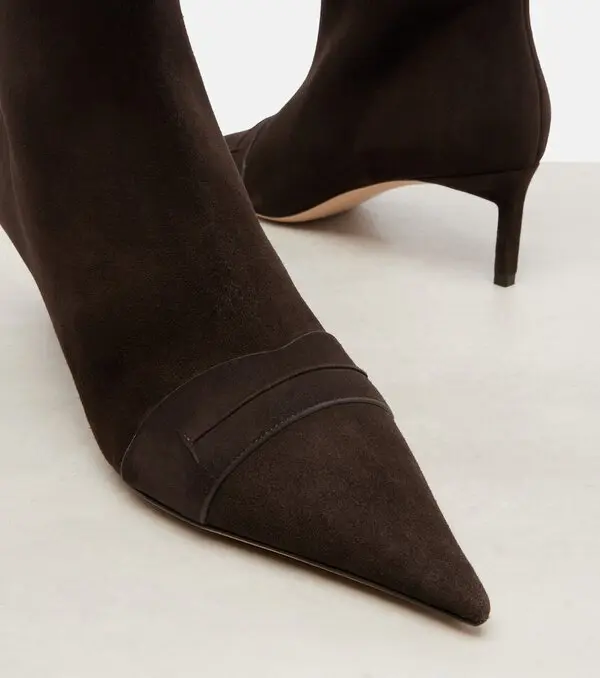 TOM FORD 55 Suede Ankle Boots - Brown