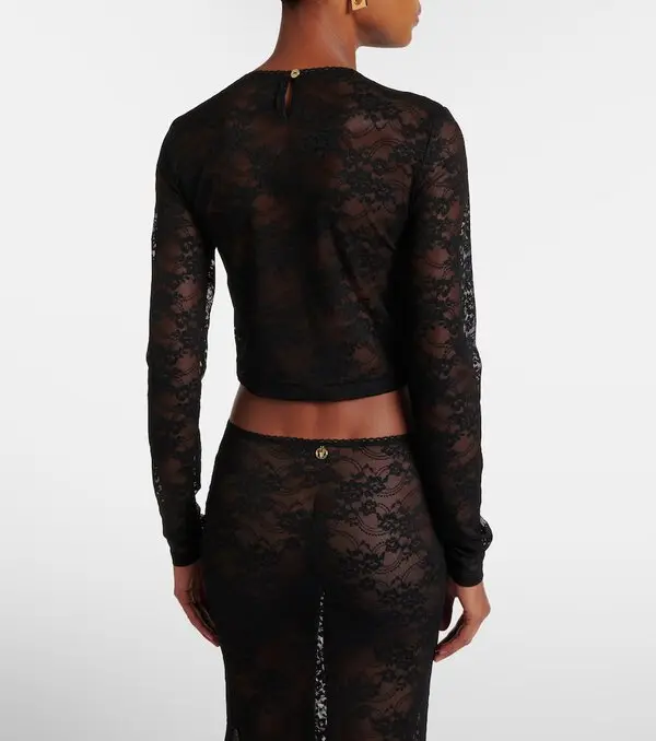 BANANHOT Rona Cropped Lace Top