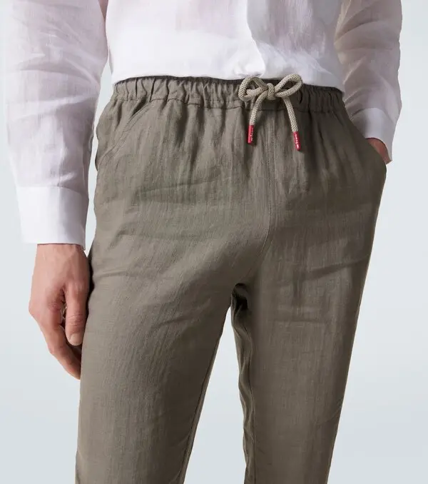 Kiton Linen Slim Pants