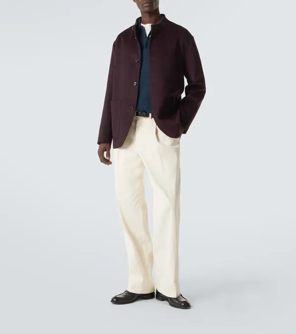 Sunspel Wool Polo Shirt