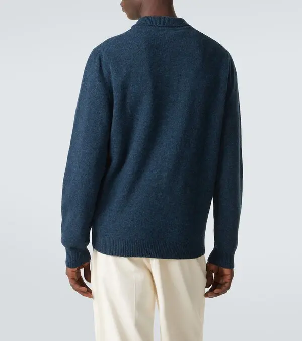 Sunspel Wool Polo Shirt