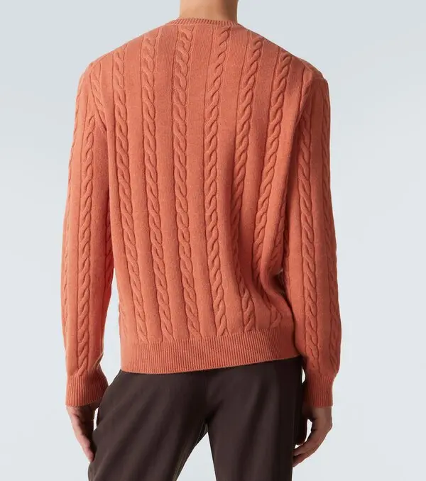 Loro Piana Cedar Cable-knit Cashmere Sweater