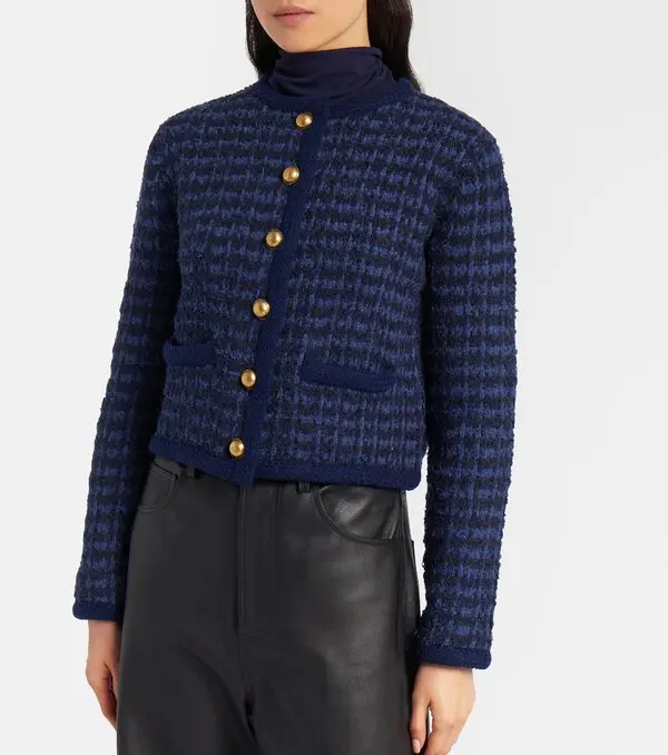 Altuzarra Conroy Tweed Jacket - Blue