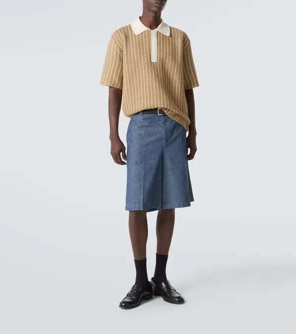 JIL SANDER Denim Bermuda Shorts