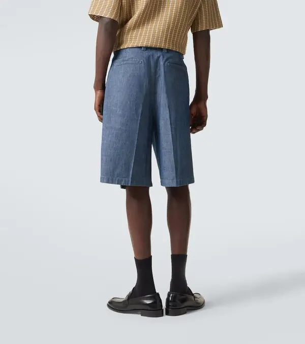 JIL SANDER Denim Bermuda Shorts