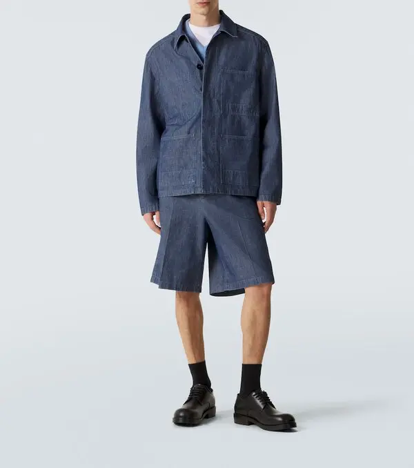 JIL SANDER Denim Bermuda Shorts