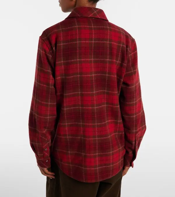 GOD'S TRUE CASHMERE Love Tartan Cashmere Shirt