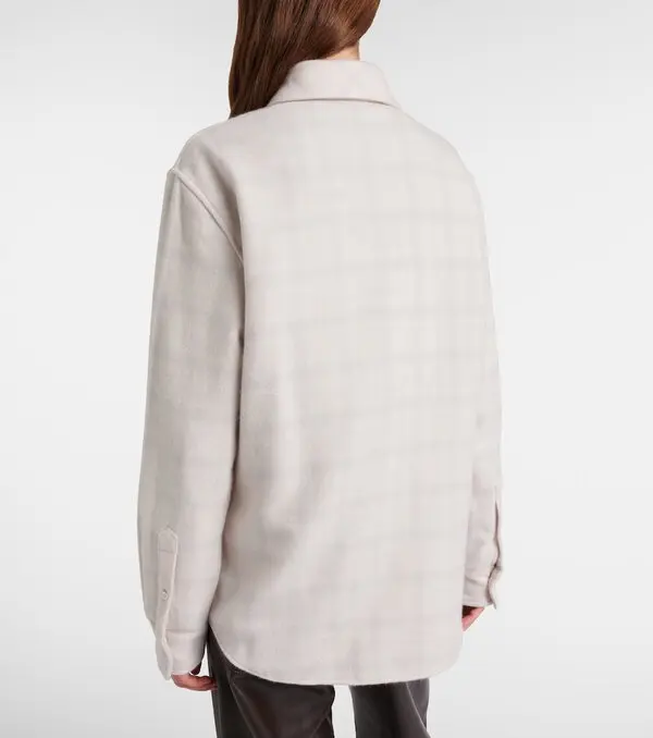 GOD'S TRUE CASHMERE Clarity Plaid Cashmere Shirt