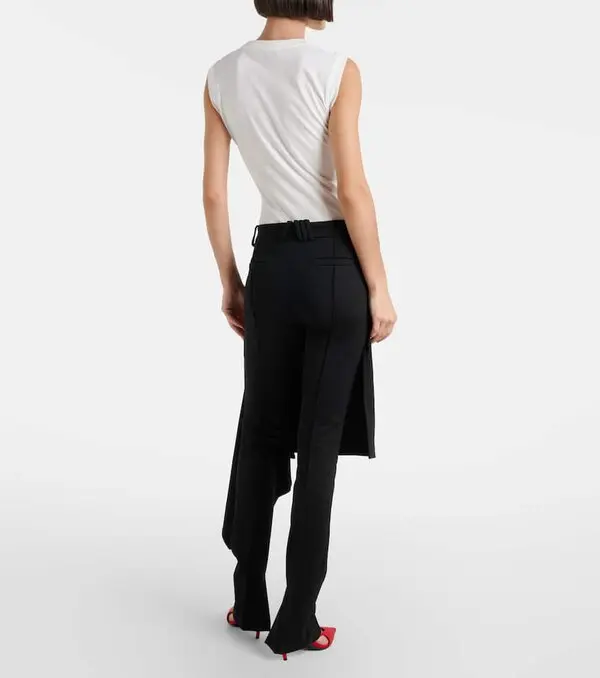 Attico Draped Slim Pants