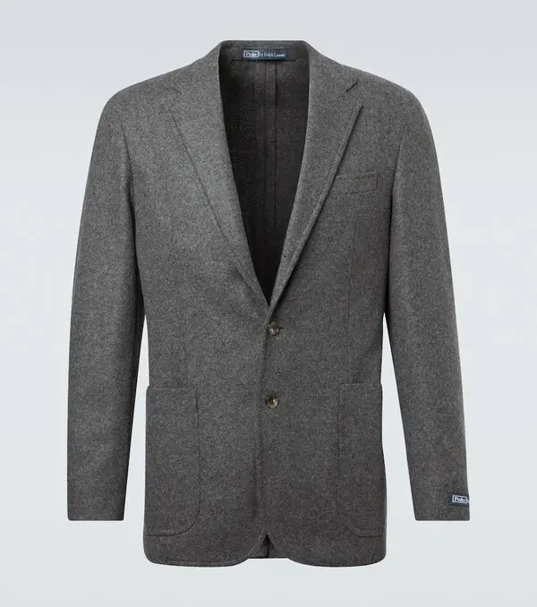 Polo Ralph Lauren Wool-blend Flannel Blazer - Grey