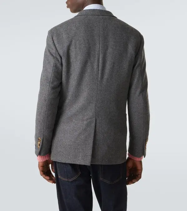Polo Ralph Lauren Wool-blend Flannel Blazer - Grey