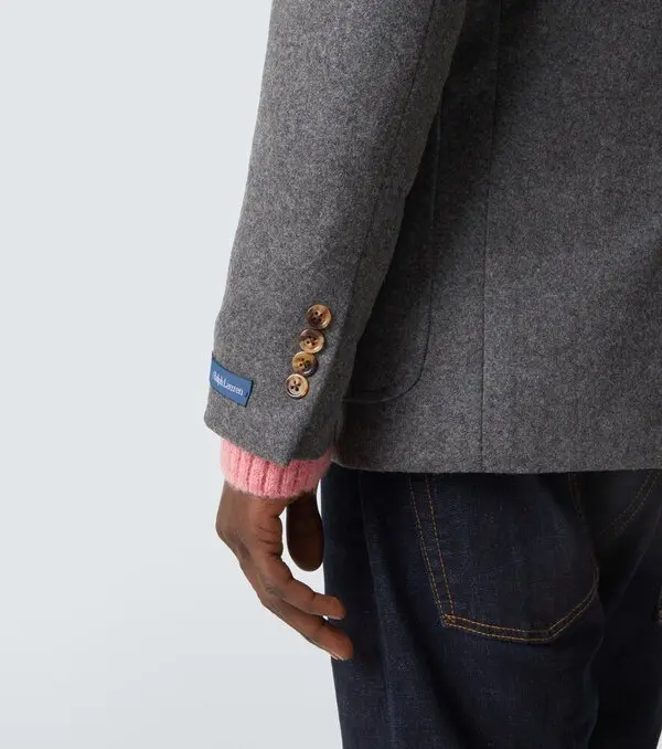 Polo Ralph Lauren Wool-blend Flannel Blazer - Grey