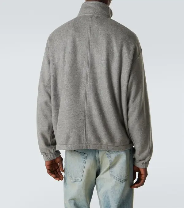Auralee Silk Fleece Half-zip Sweater - Grey