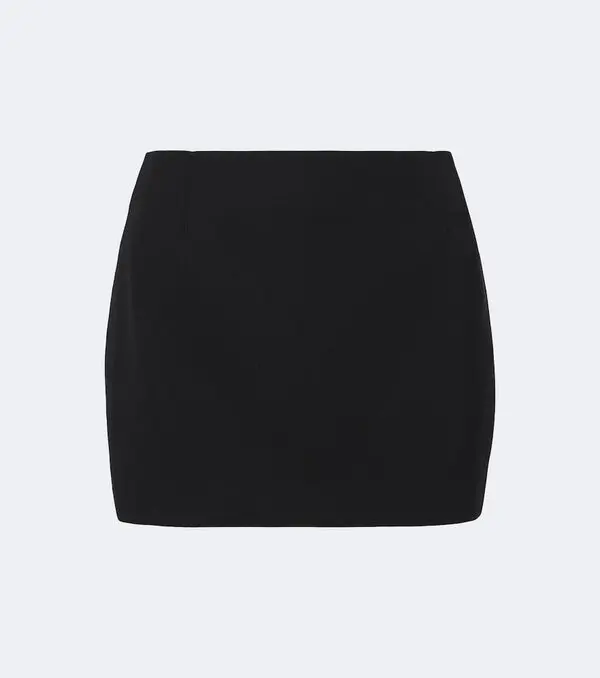 Wardrobe.NYC Virgin Wool Miniskirt - Black