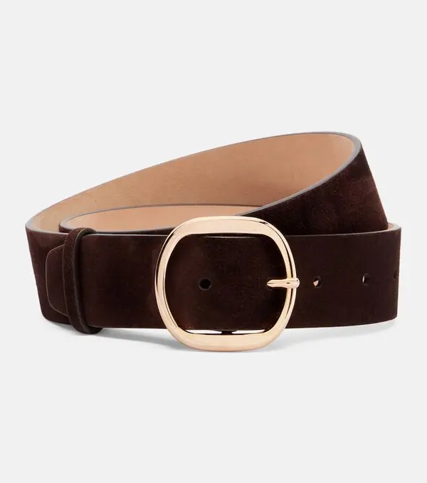 Gabriela Hearst Elster Suede Belt - Brown