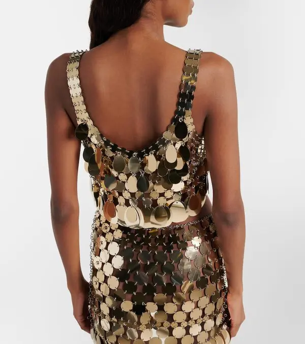 Rabanne Sequined Crop Top