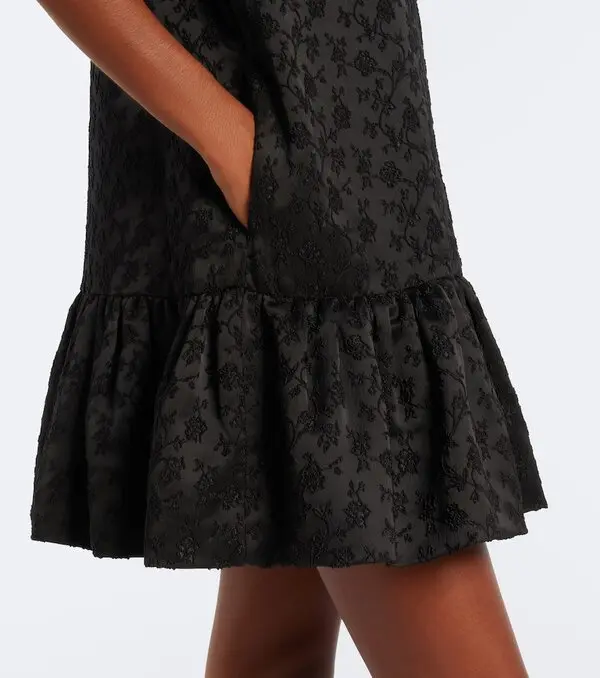 Simkhai Embellished Jacquard Minidress - Black