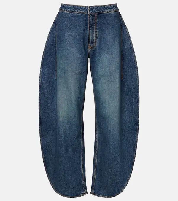 Alaïa Barrel Leg Jeans - Blue