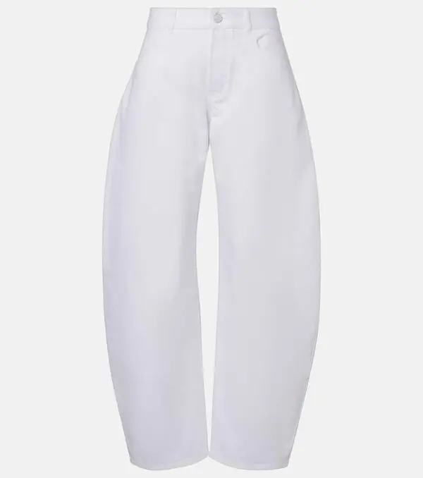 Alaïa Barrel Leg Jeans - White