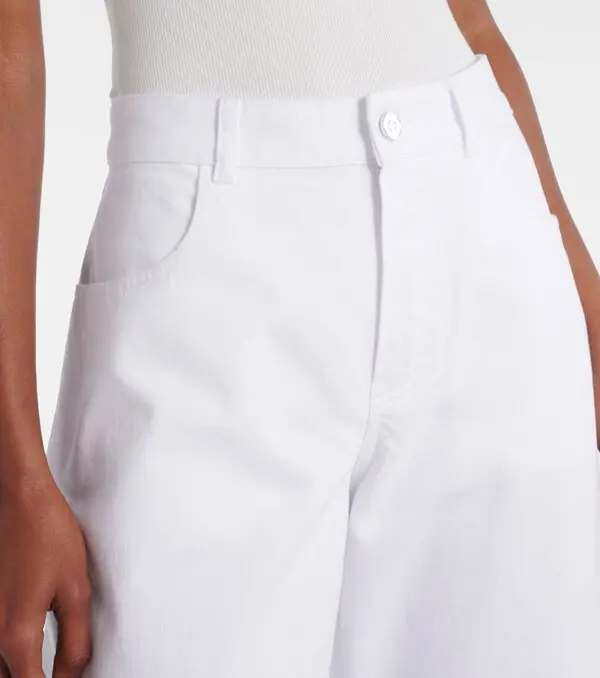 Alaïa Barrel Leg Jeans - White