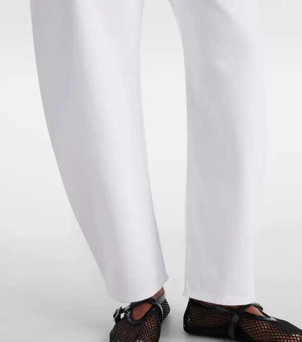 Alaïa Barrel Leg Jeans - White
