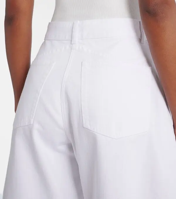 Alaïa Barrel Leg Jeans - White