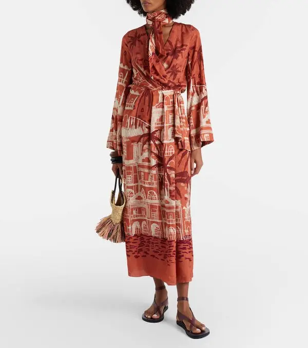 Johanna Ortiz Jacquard Midi Dress