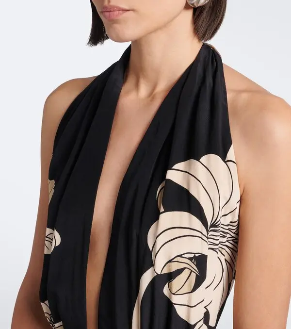 Johanna Ortiz Floral Silk Maxi Dress - Multicoloured