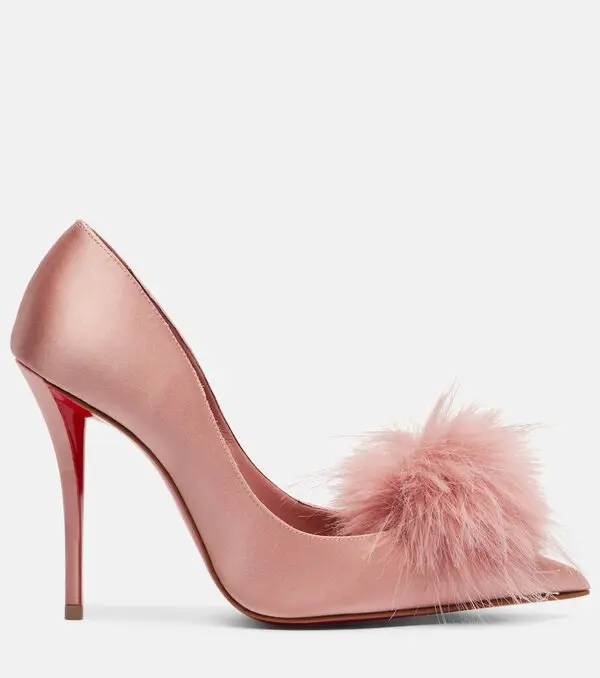 CHRISTIAN LOUBOUTIN Alana 100 Embellished Pumps - Pink