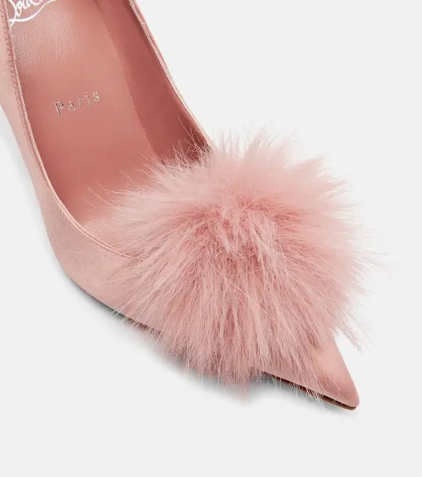 CHRISTIAN LOUBOUTIN Alana 100 Embellished Pumps - Pink
