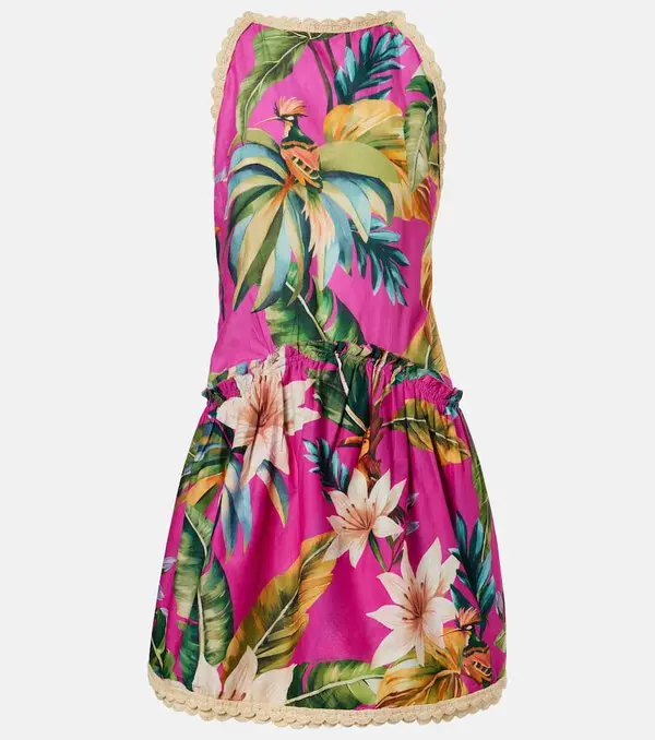 Farm Rio Tropicalia Printed Mini Dress - Multicoloured