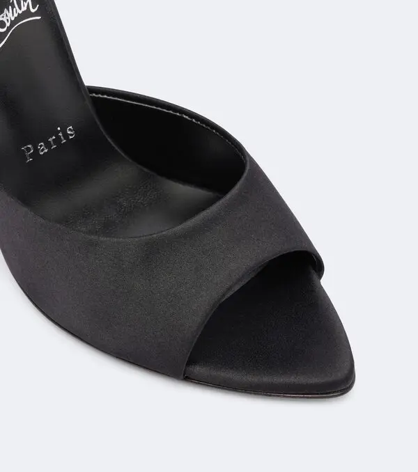CHRISTIAN LOUBOUTIN Miss Z 100 Crêpe Satin Mules