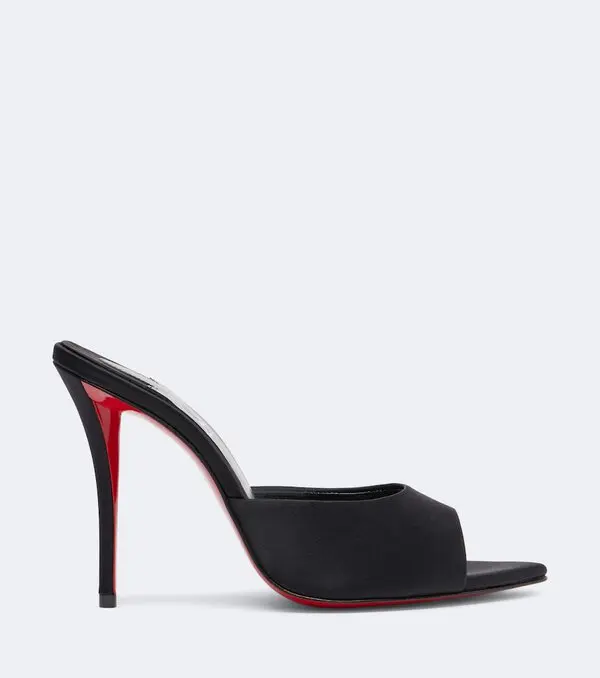 CHRISTIAN LOUBOUTIN Miss Z 100 Crêpe Satin Mules