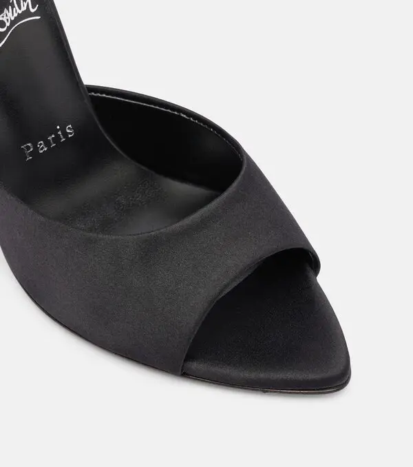 CHRISTIAN LOUBOUTIN Miss Z 100 Crêpe Satin Mules