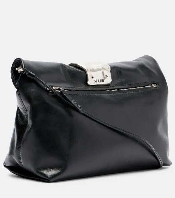 Staud Cuff Leather Clutch - Black
