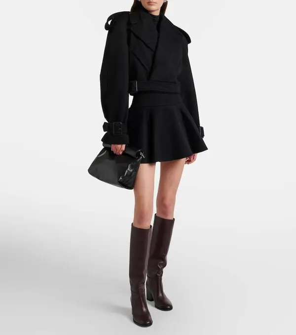Staud Cuff Leather Clutch - Black