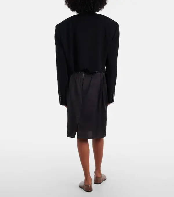 MAISON MARGIELA Paneled Midi Skirt - Black