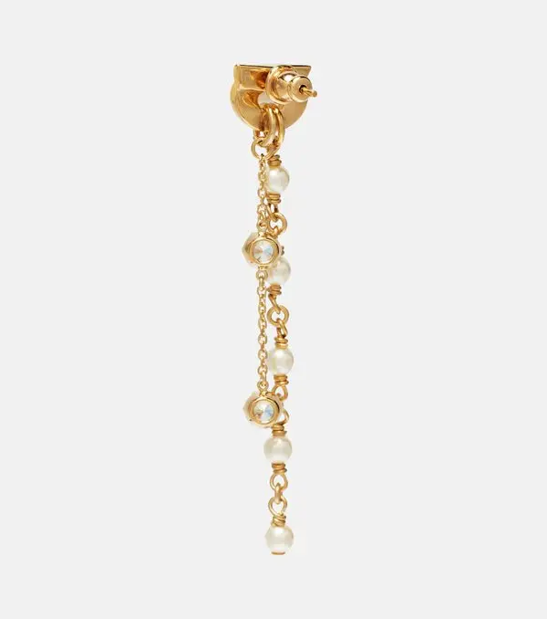 FERRAGAMO Gancini Embellished Drop Earrings