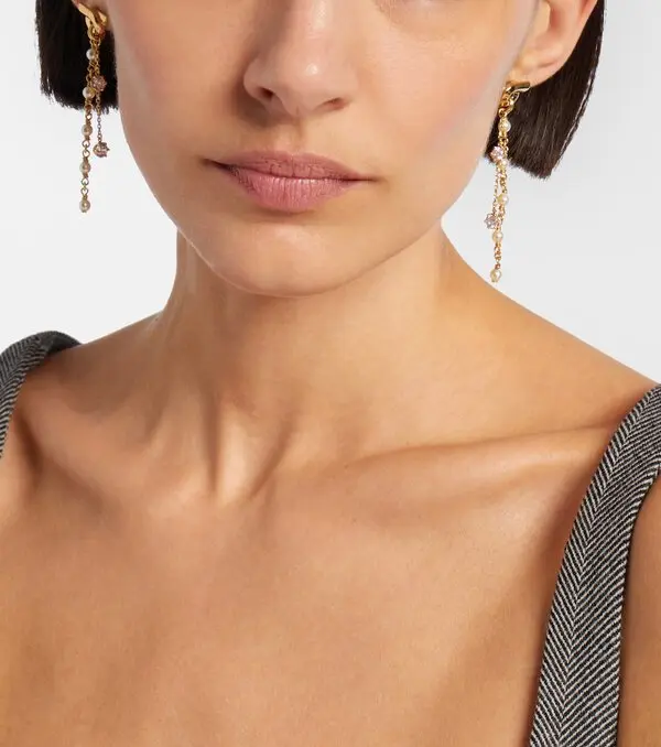 FERRAGAMO Gancini Embellished Drop Earrings