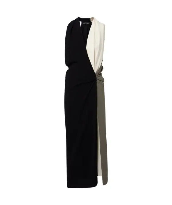 Proenza Schouler Elsa Draped Crêpe Midi Dress - Multicoloured