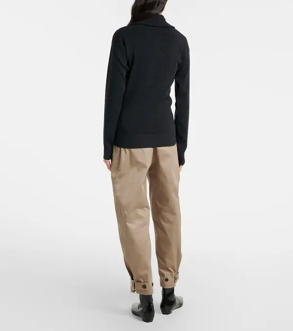 Proenza Schouler Cotton Barrel-leg Pants