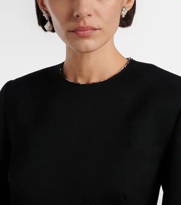 Givenchy Crystal And Pearl Asymmetric Earrings - Silver