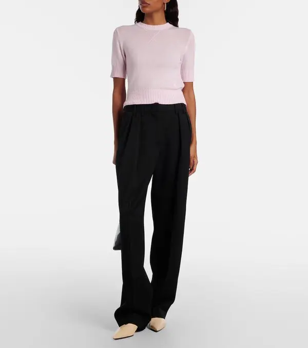 JIL SANDER Virgin Wool Sweater - Pink