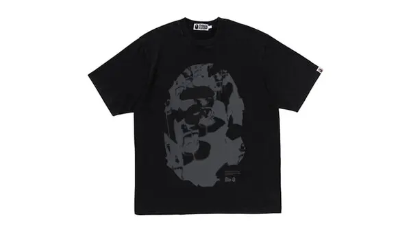 A BATHING APE Ape Head Heavy Washed Relaxed Fit Tee Shirt