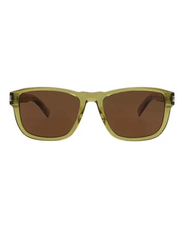 Saint Laurent Square-frame Recycled Acetate Sunglasses - Green Green Brown (sl710/30015795/005)