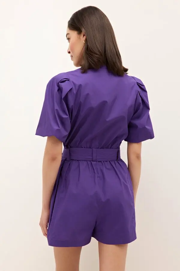 MARIE OLIVER Devin Romper - Petunia