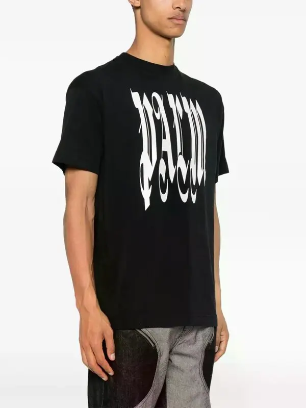 Palm Angels Gothic Logo-print T-shirt