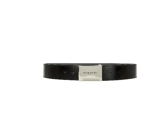 Givenchy Metal Plaque Belt 40mm - Black & Grey