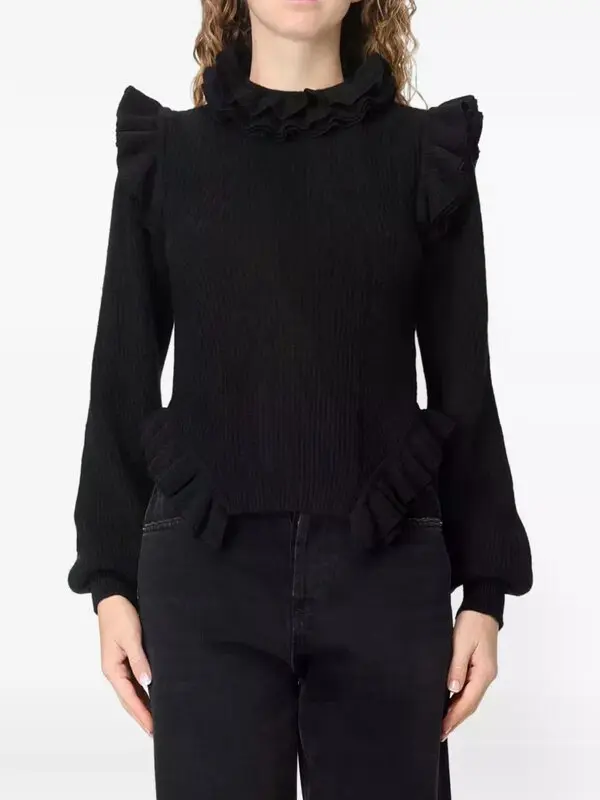 TWINSET Ruffled-trim Sweater